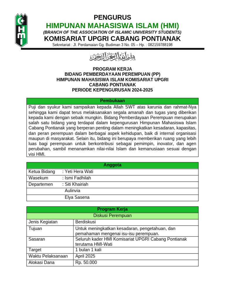 Progja PP 2025 | PDF