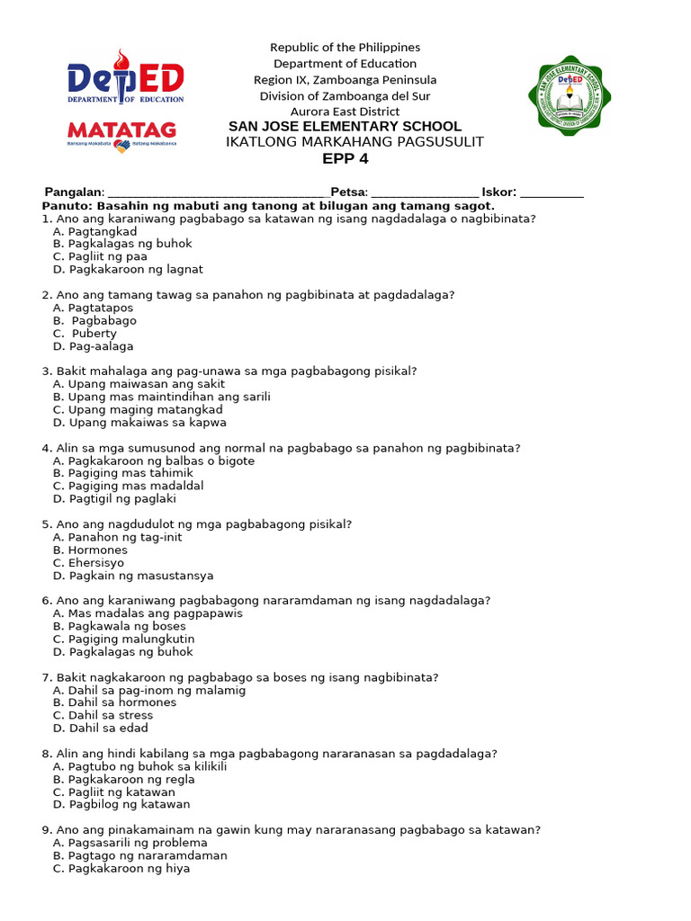 3RD Matatag-Epp | PDF