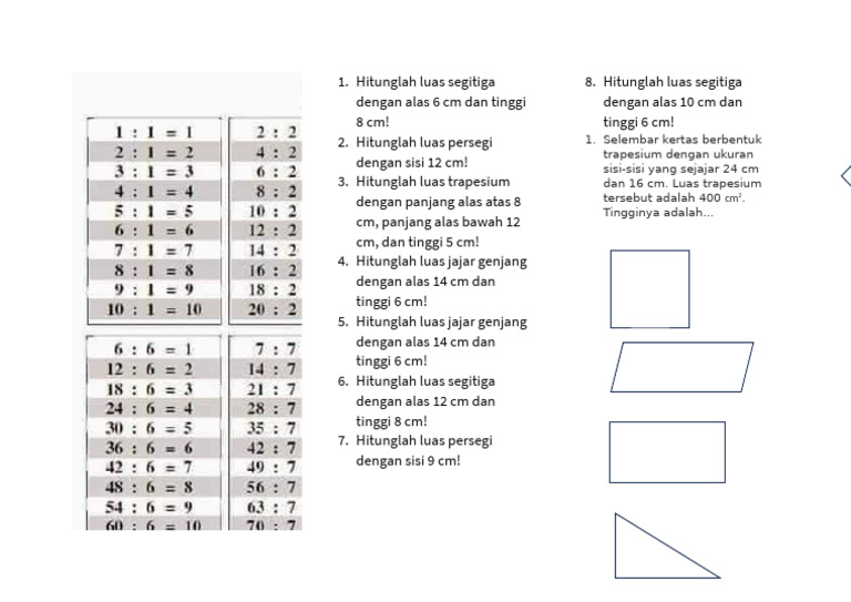 Tabel Pembagian | PDF