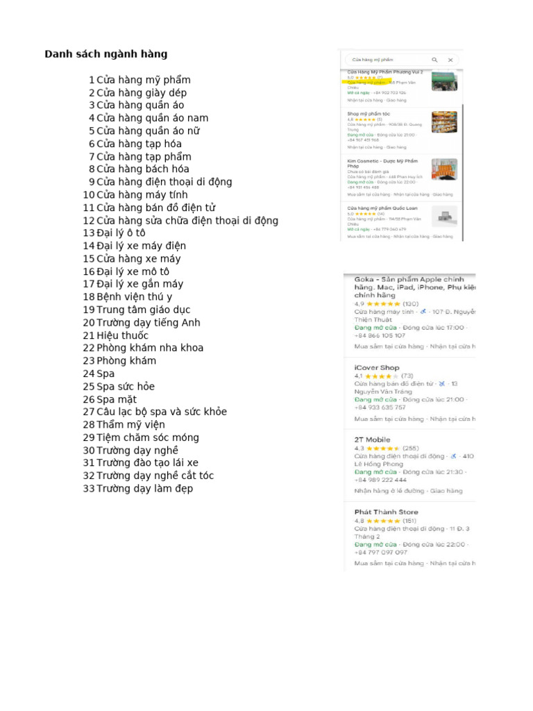 GG Map Nganh Hang Uu Tien 1 Jan25 | PDF