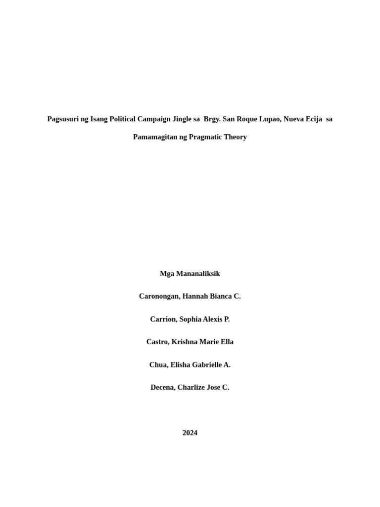 2Q PT Panimulang Pananaliksik - Group 3 | PDF