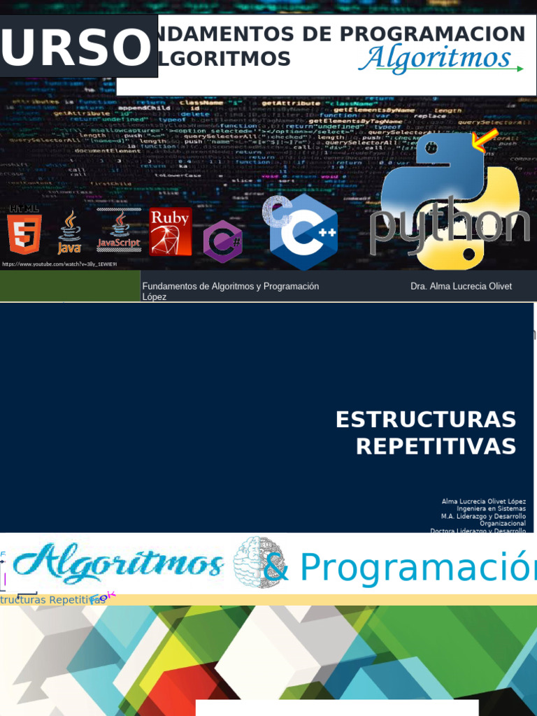 Estructuras Repetitivas en Programación | PDF | Variable (informática) | Sustracción