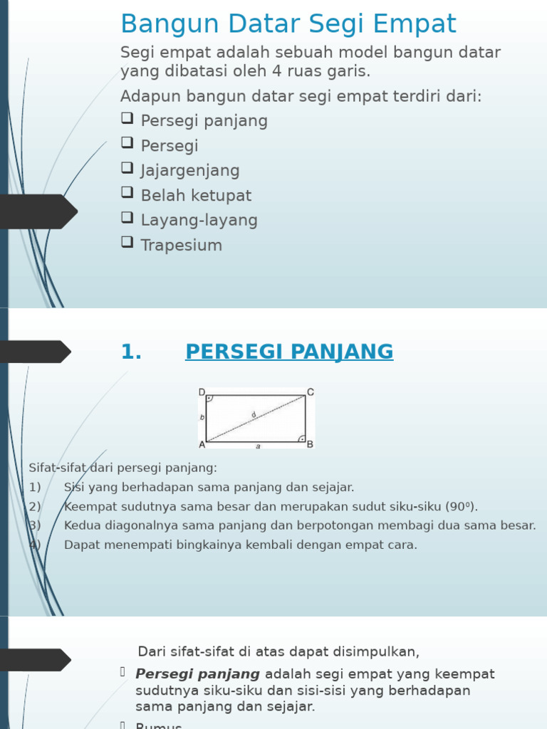 Bangun Datar Segi Empat | PDF