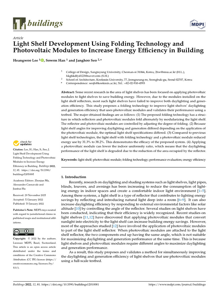 Light Shelf Development Using Folding Technology A | PDF ...