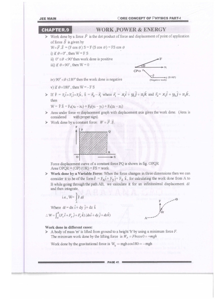 Work Power Energy | PDF