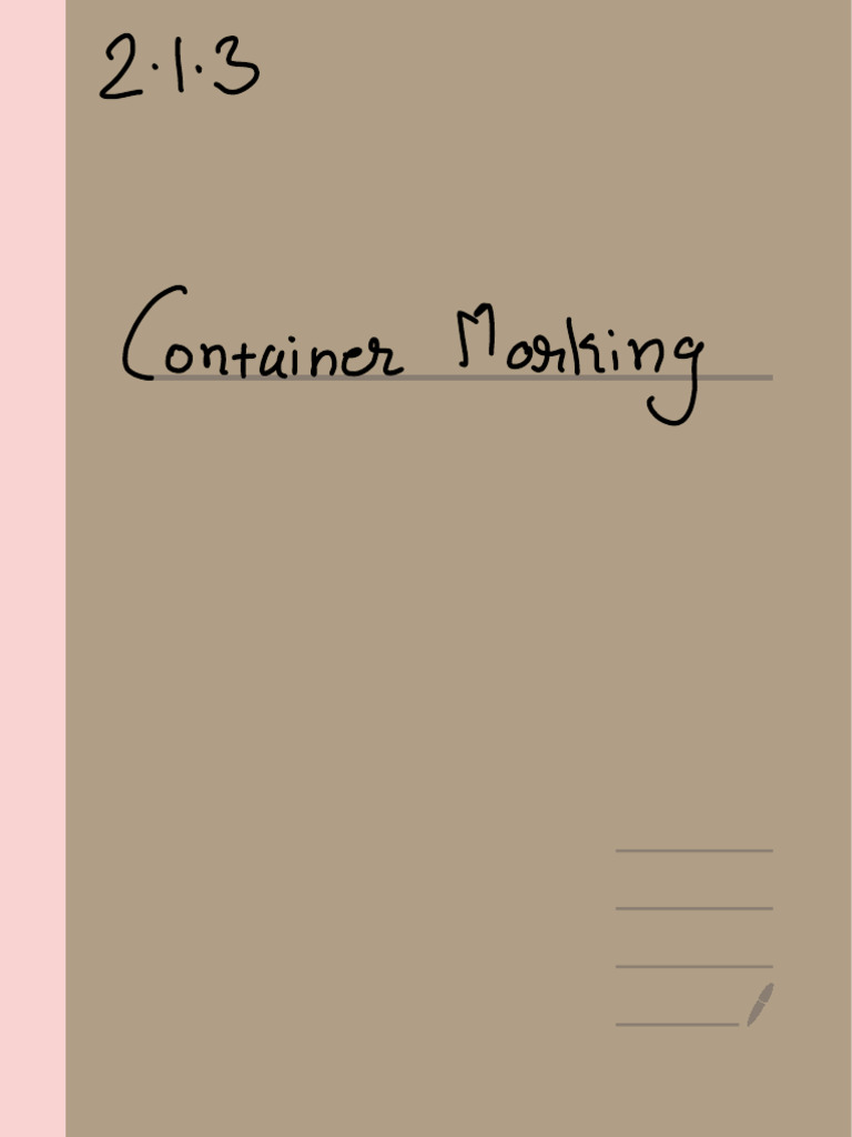 2.1.3 Container Markings | PDF | Transport | Vehicles