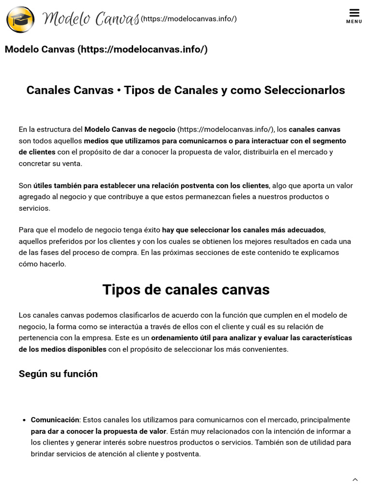 IL3 - Tema 8 - Recurso Lectura 4 Canales | PDF | Business | Economias