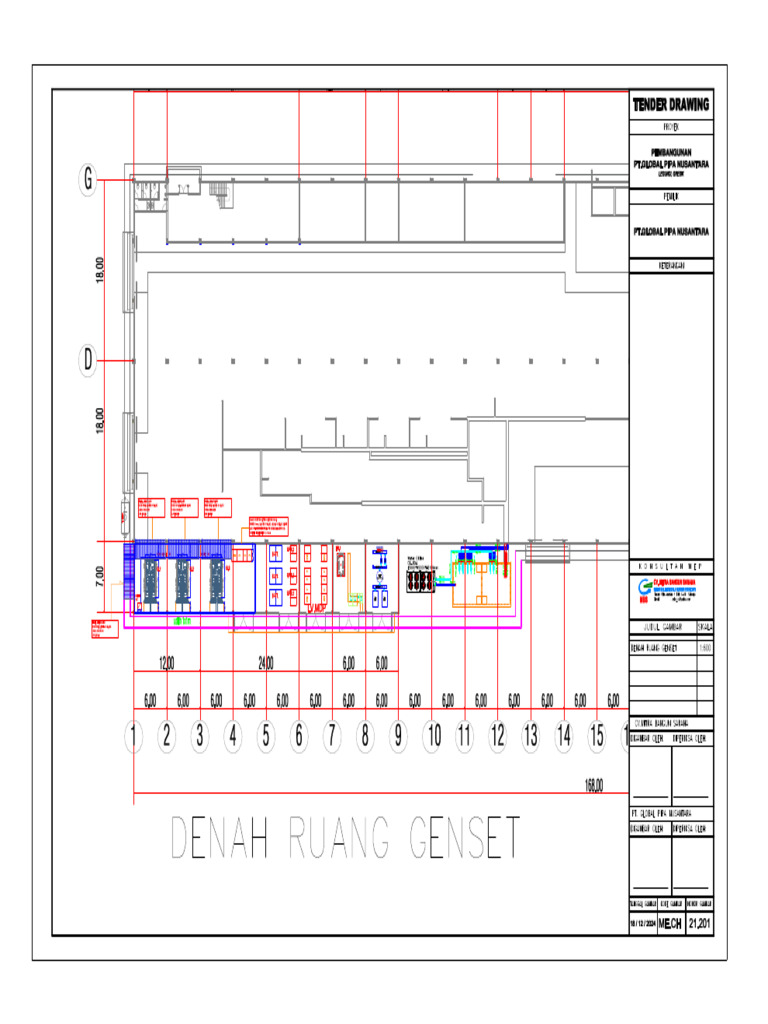Detail Ruang Genset | PDF