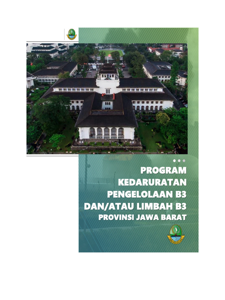 Program Kedaruratan Pengelolaan B3 & Limbah B3 Jabar 2022 | PDF