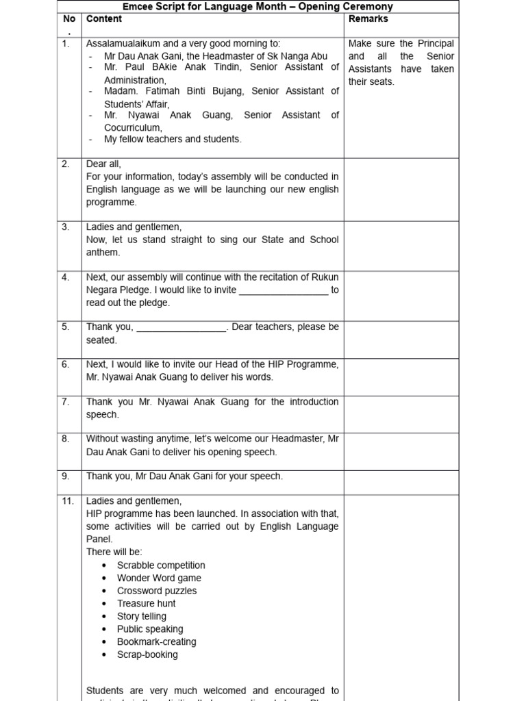 HIP Emcee Text | PDF