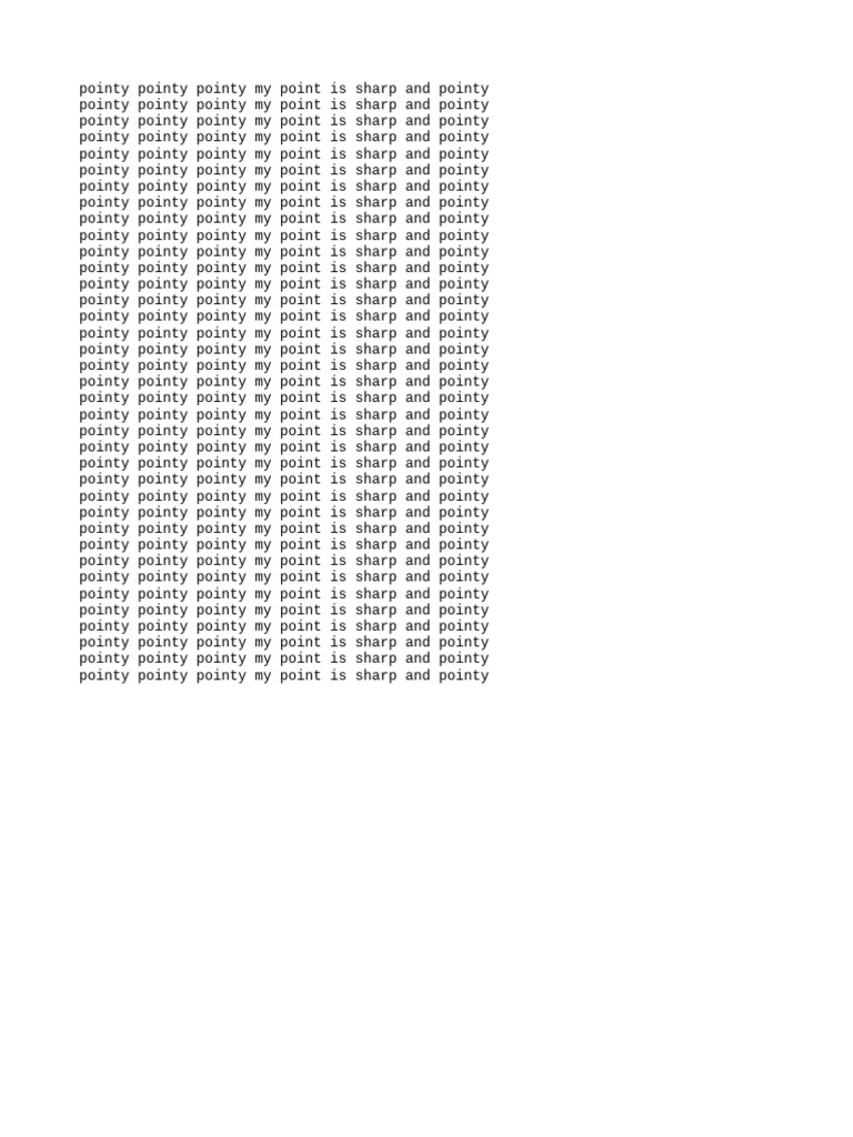 Sharp Point Emphasis | PDF