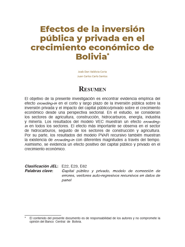 Efectos de La Inversión | PDF | Economias