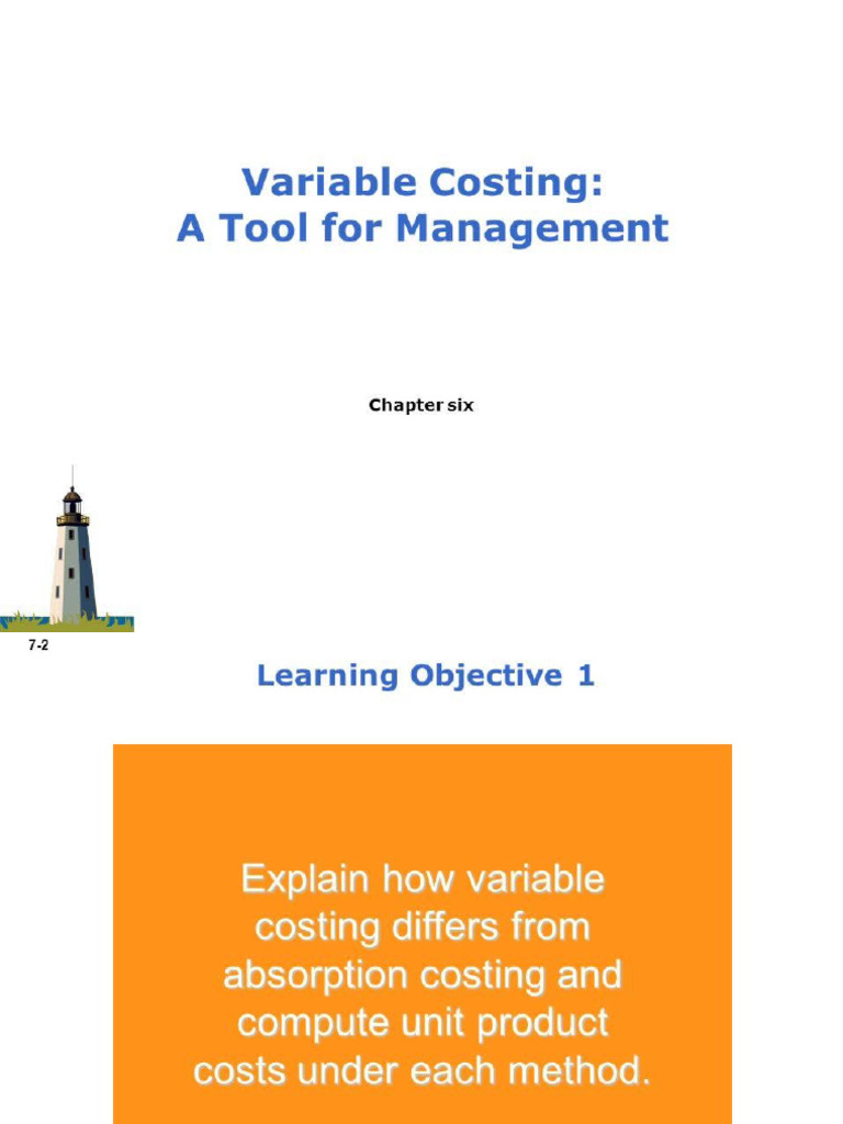 Chap 6 Variable Costing and Segment Reporting, Tools For Management | PDF