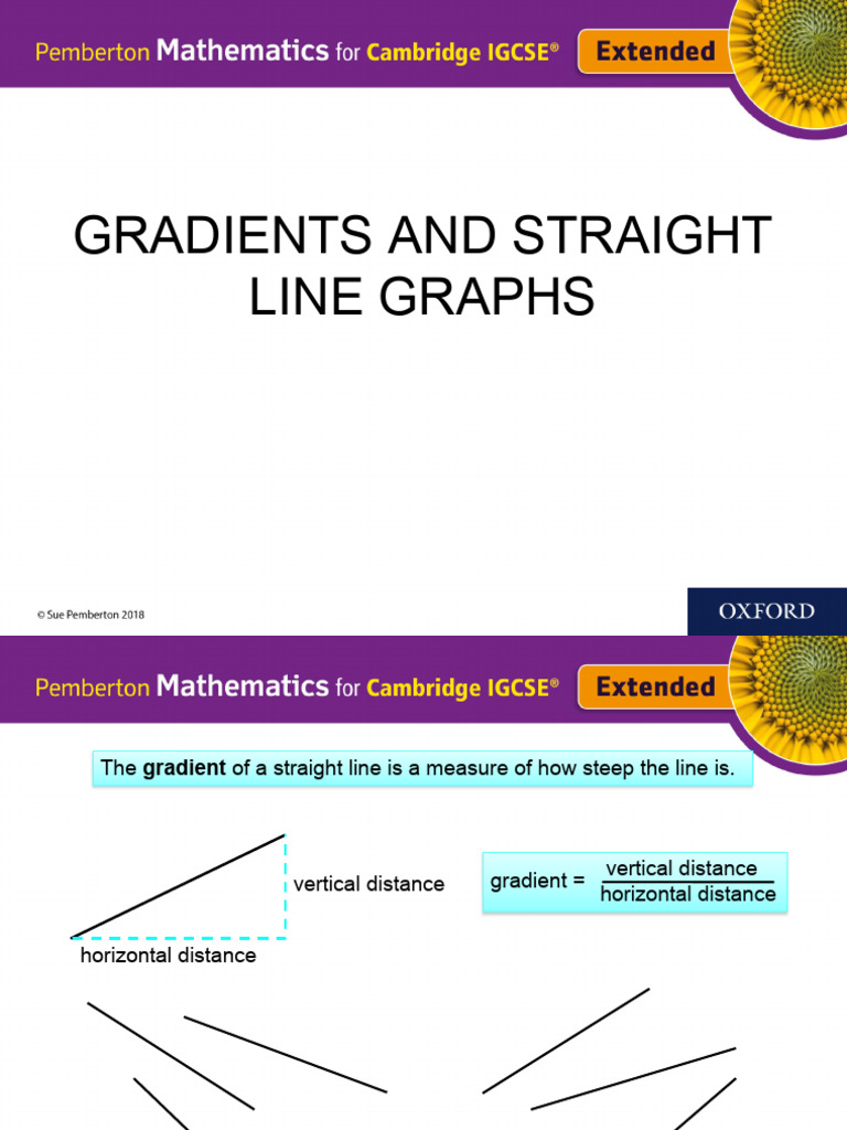 Gradient of A Straight Line | PDF | Mathematical Relations | Graph Theory