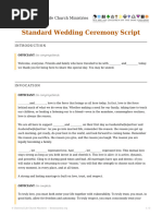 ULC Civil Wedding Script | PDF | Wedding | Marriage