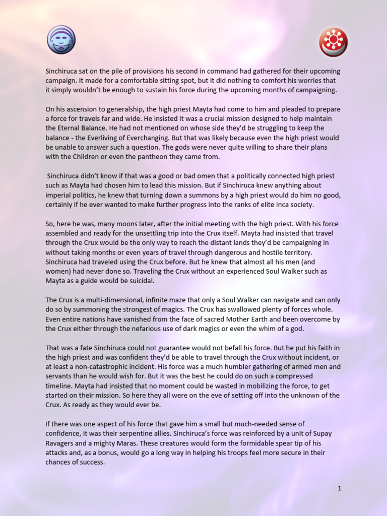 Sinchiruca's Expedition into the Crux | PDF