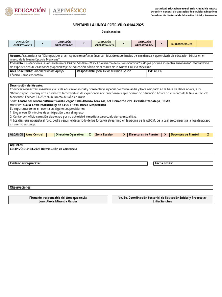 Cseip Vã o 0184 2025 | PDF | Educación de la primera infancia | Enseñando