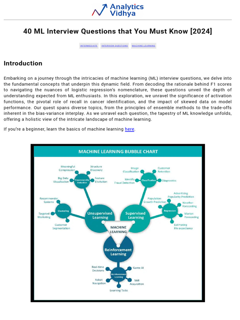 15 Mlops Interview Questions for 2025 | PDF | Machine Learning | Receiver Operating Characteristic
