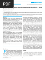 Rockwood Clinical Frailty Scale | PDF | Science & Mathematics