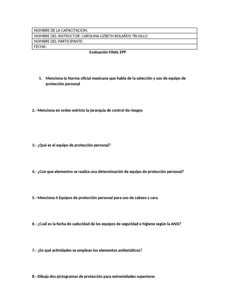 Examen Final Epp | PDF