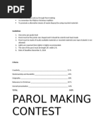 Parol Making Contest Guidelines | PDF