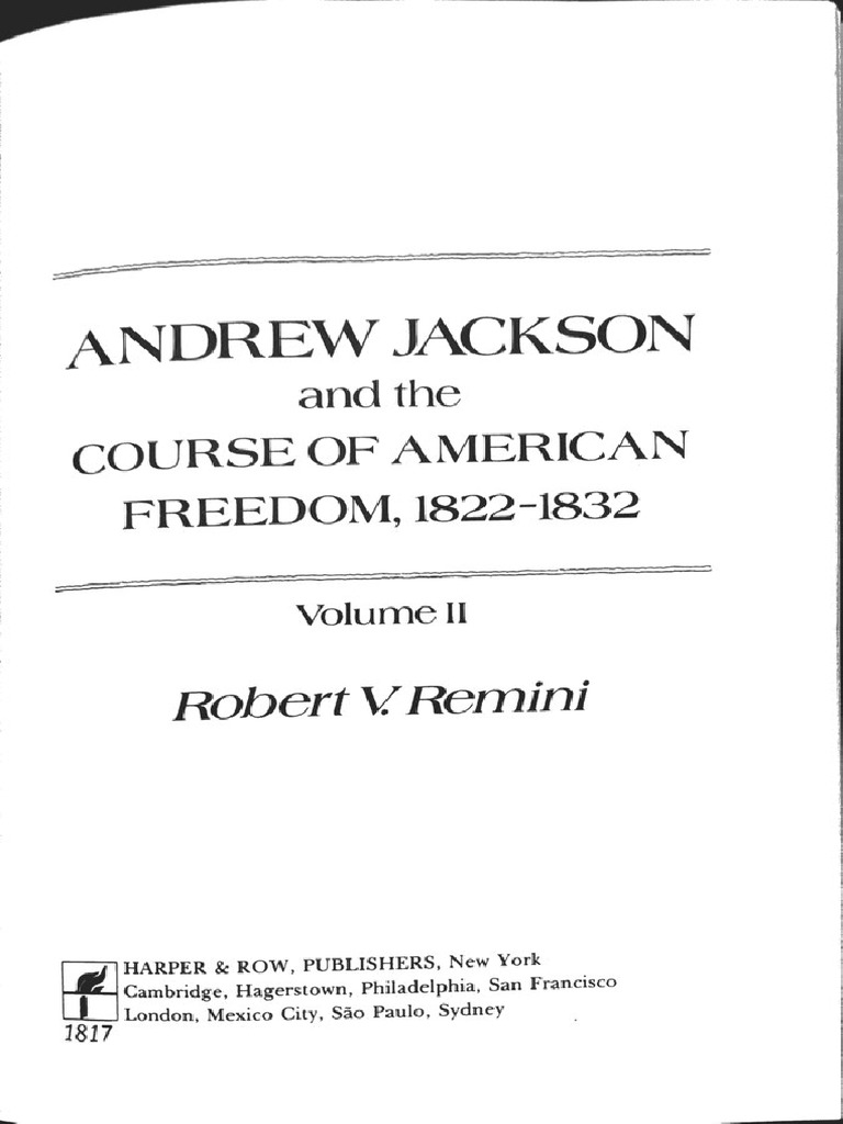 '(Andrew Jackson biography vol 2) Robert Remini | PDF