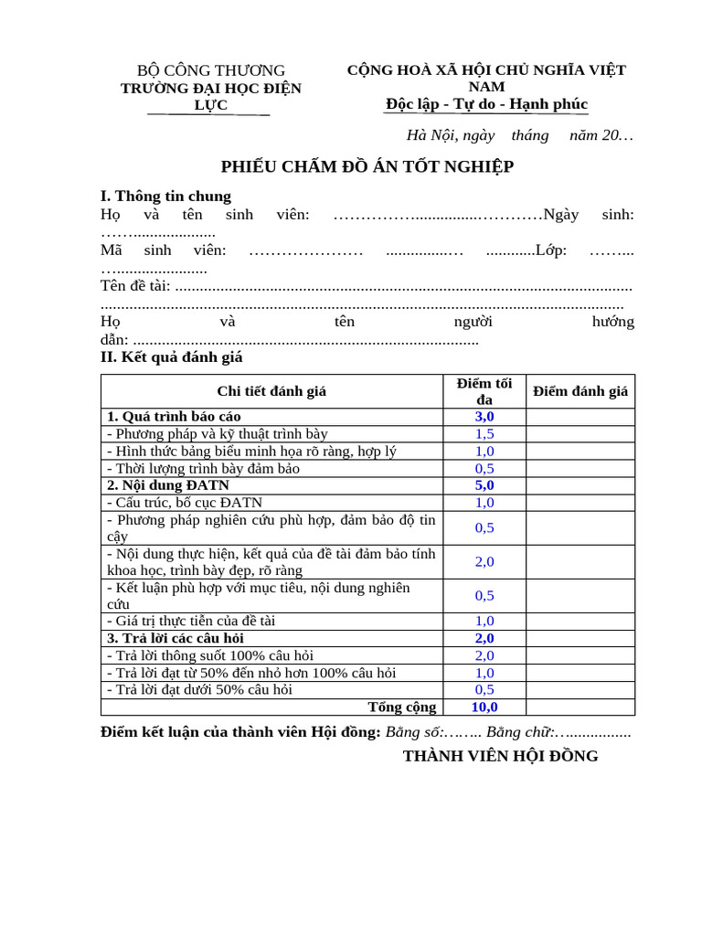 Mau 2 - Phieu Cham ĐATN | PDF