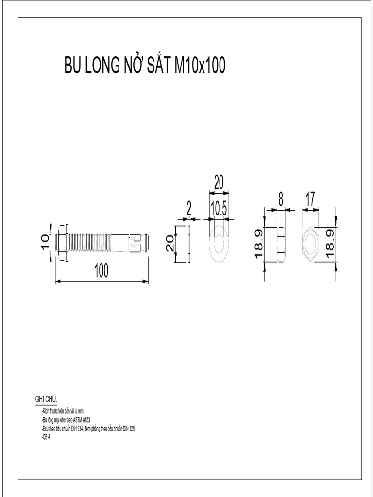 Bulong N M10x100 | PDF
