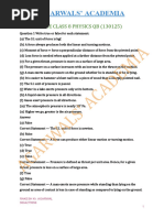 ICSE Class 8 Physics Sample Paper | PDF | Buoyancy | Electric Charge