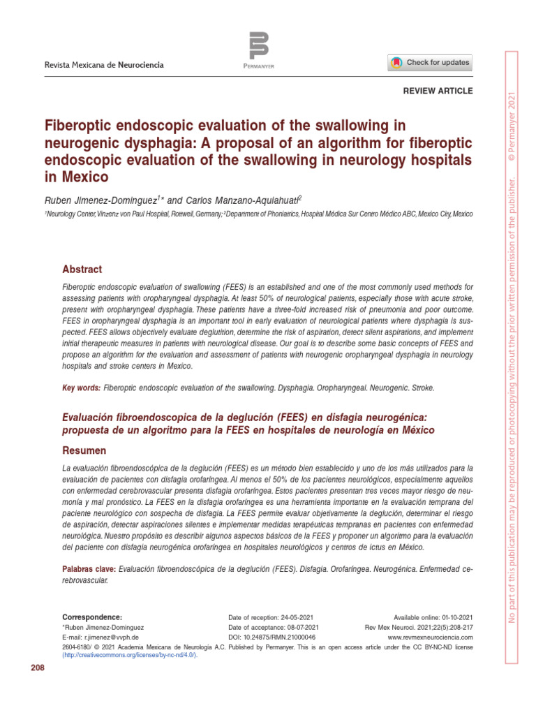 36 - Fiberoptic Endoscopic Evaluation of The Swallowing in Neurogenic ...