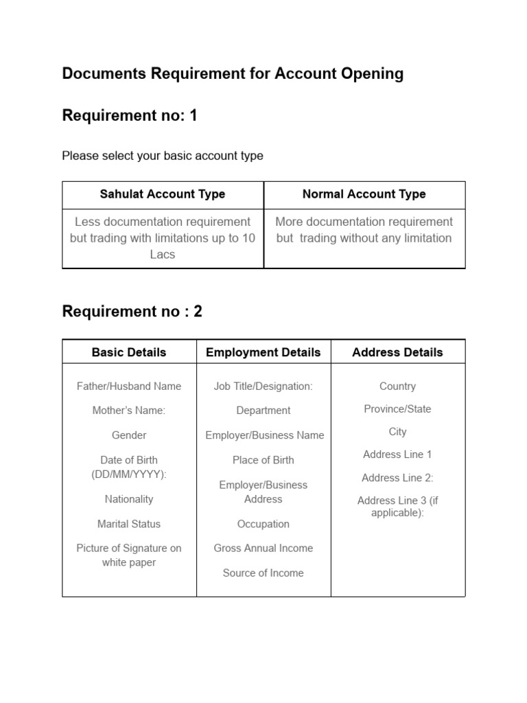 Documents Requirement | PDF | Labor | Employment