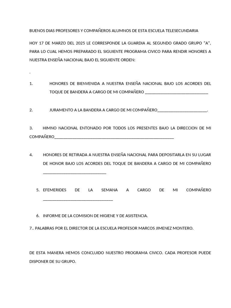 Programa CIVICO-2 | PDF