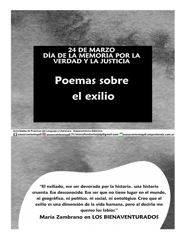 Poemas de Exilio | PDF | Lingüística