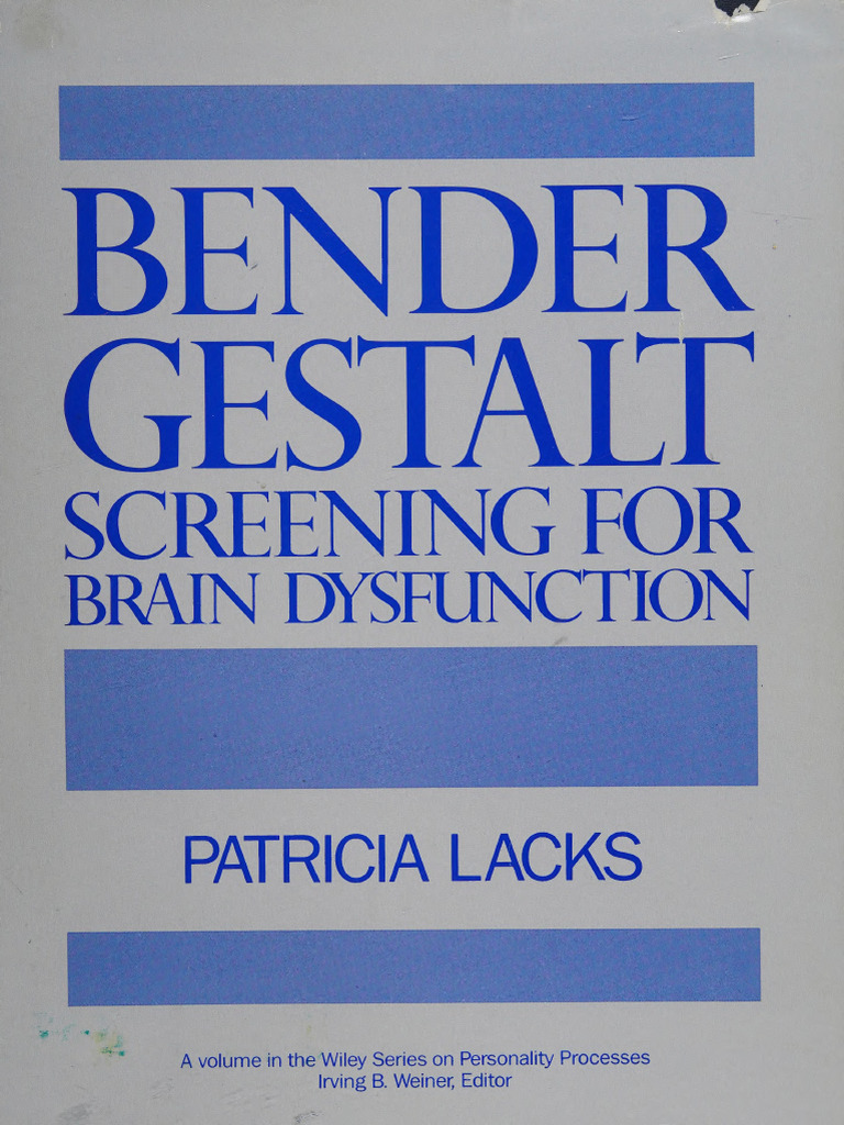 BGT Manual 2 | PDF | Perception | Psychotherapy