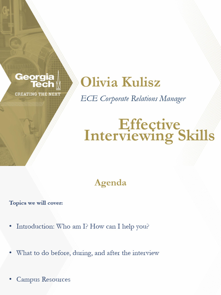 Interviewing Workshop.2024 | PDF | Job Interview