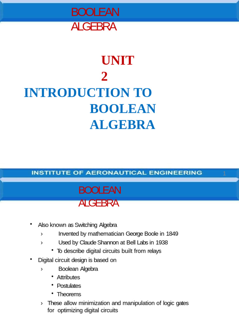 ADE 2-5 UNIT PPT | PDF | Mathematical Logic | Mathematics