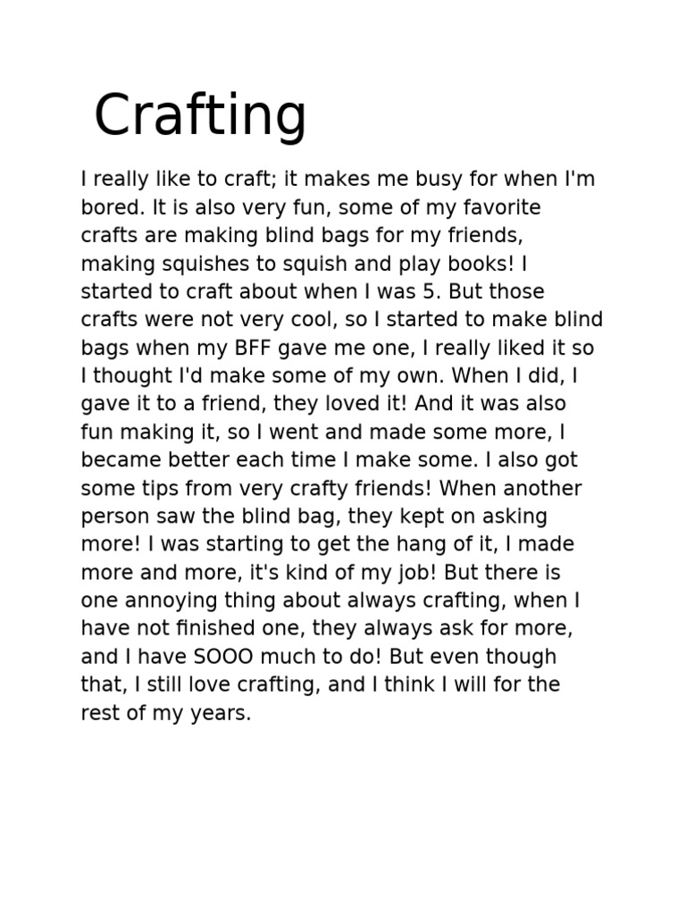 Crafting by Bella | PDF