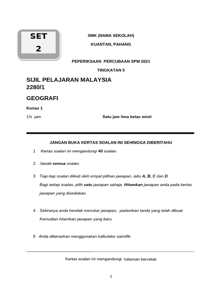 Soalan Set 2 | PDF