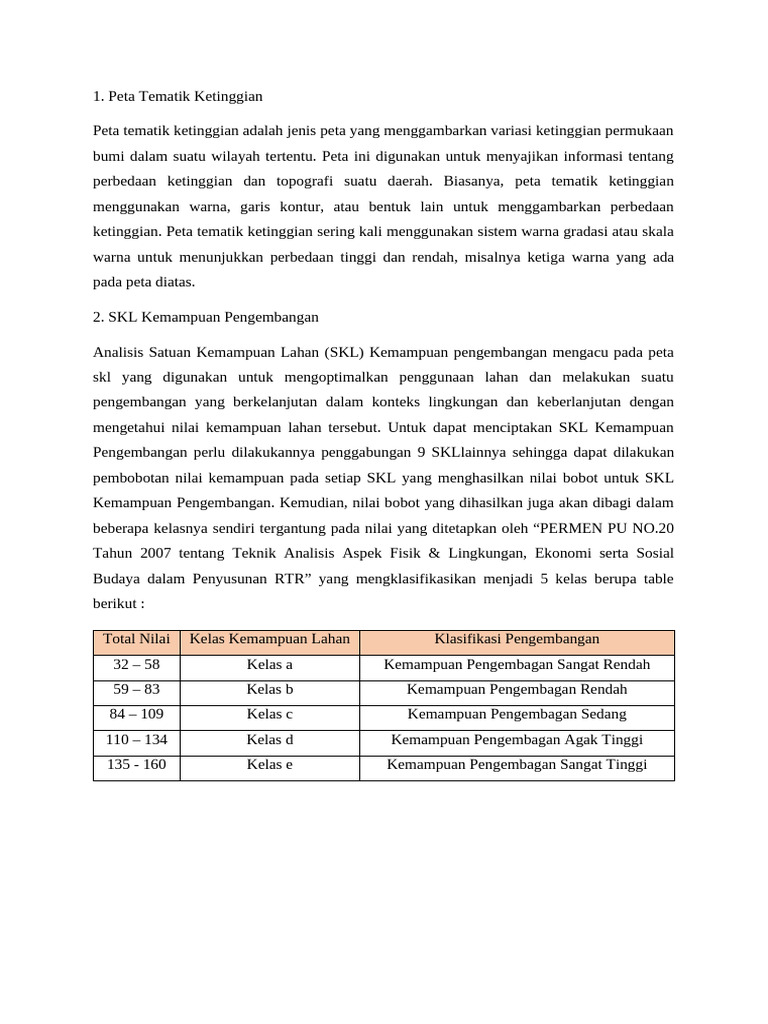Narasi SKL 10 & Tematik Ketinggian | PDF