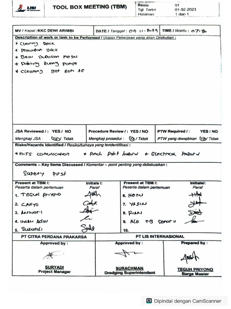 Form TBM 041124 | PDF