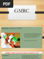GMRC and Values Educ Act RA-11476 | PDF