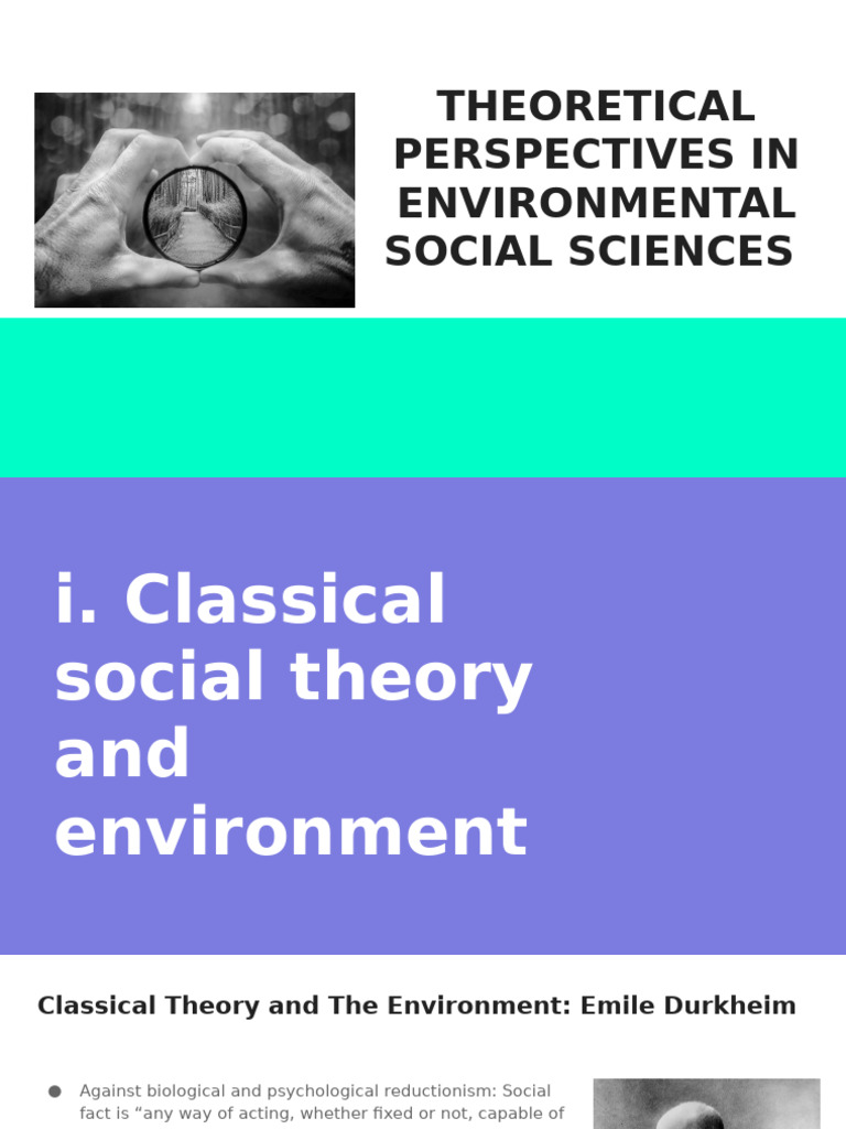 Theoretical Perspectives on Environmental Sociology | PDF | Sociology ...