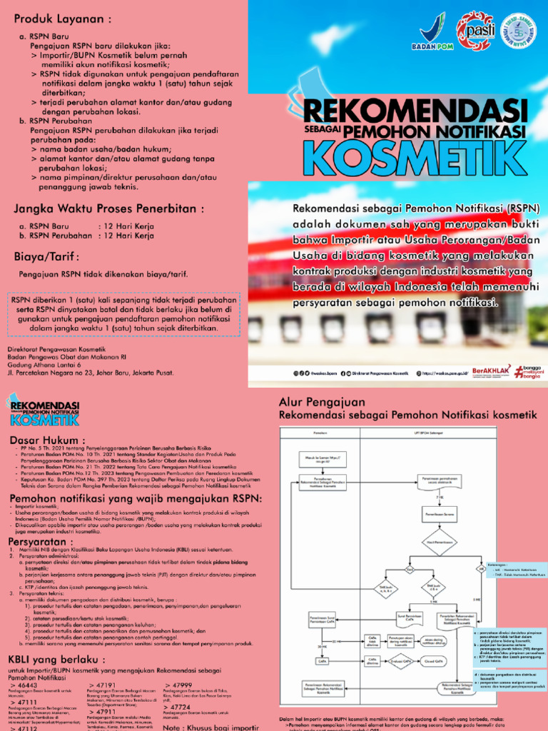 Direktorat-Pengawasan-Kosmetik-Flyer Rekom | PDF
