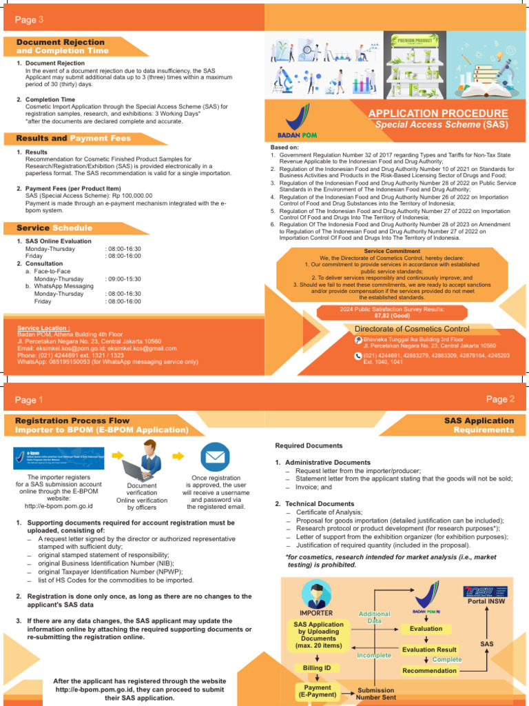 Direktorat-Pengawasan-Kosmetik-Leaflet SAS Kosmetik Bhs. Inggris 01112024 Revisi 2 | PDF | Sas ...
