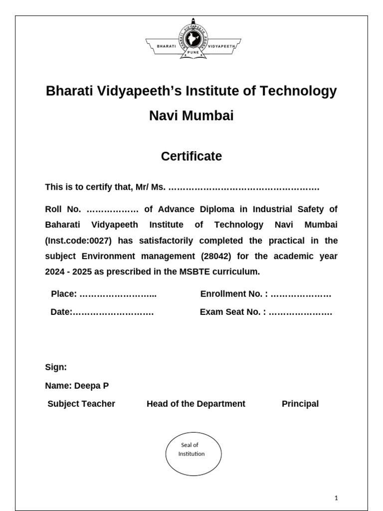 EGE PR Certificate and Index | PDF