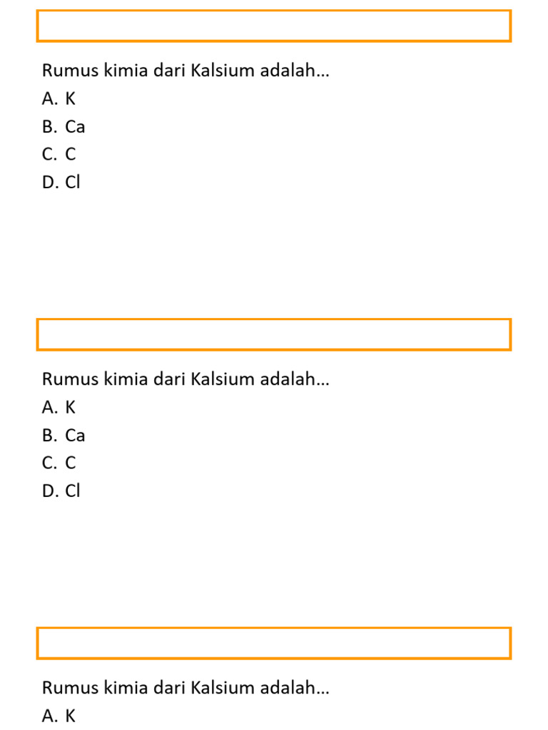 Rumus Kimia Kalsium: Ca | PDF