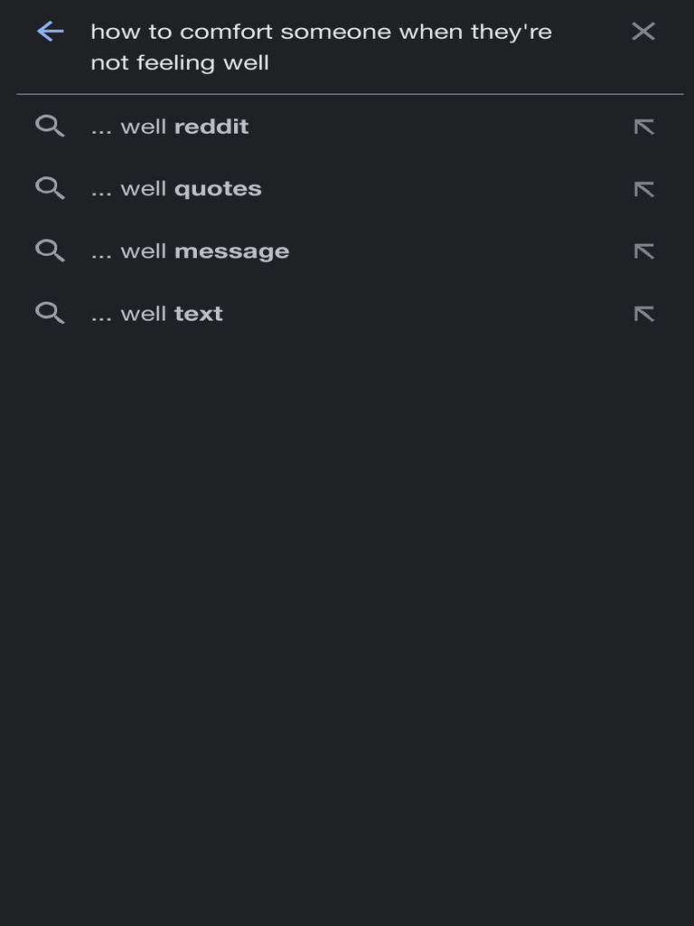 How To Comfort Someone When They'Re Not Well - Google Search | PDF