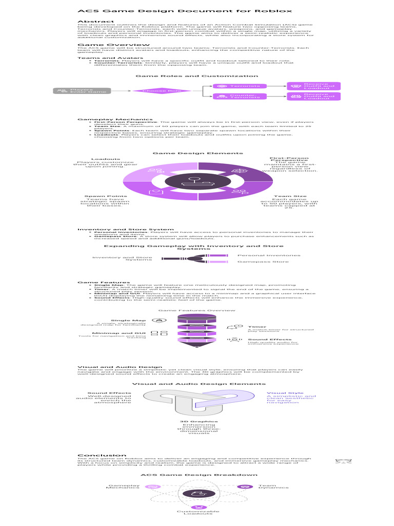 ACS Game Design Document For Roblox | PDF | Graphical User Interfaces | Computing