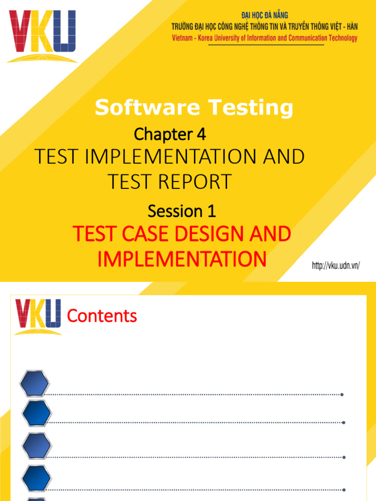 Chapter4 - Session1 - Test Case Design and Implementation | PDF ...