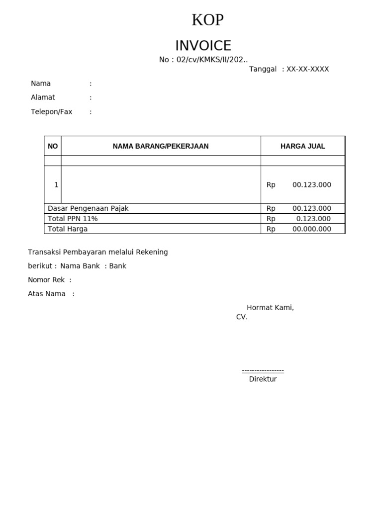 Draft Invoice | PDF